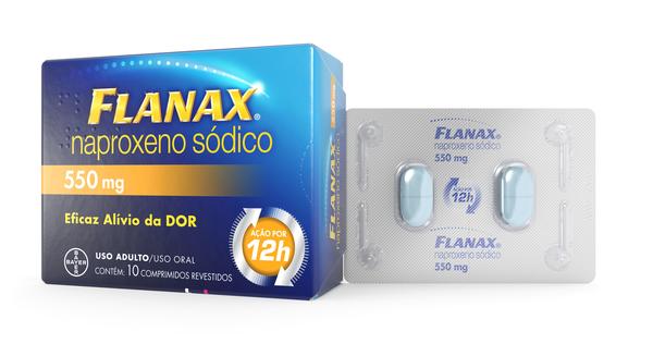 Flanax 550mg Analgésico Para Alívio De Dores Intensas